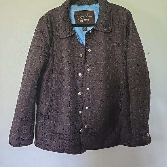 Coach | Jackets & Coats | Coach Quilted Signature ...